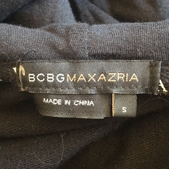 BCBGMaxAzria | Jackets & Coats | Bcbg Max Azria Zip Front Logo Hoody ...